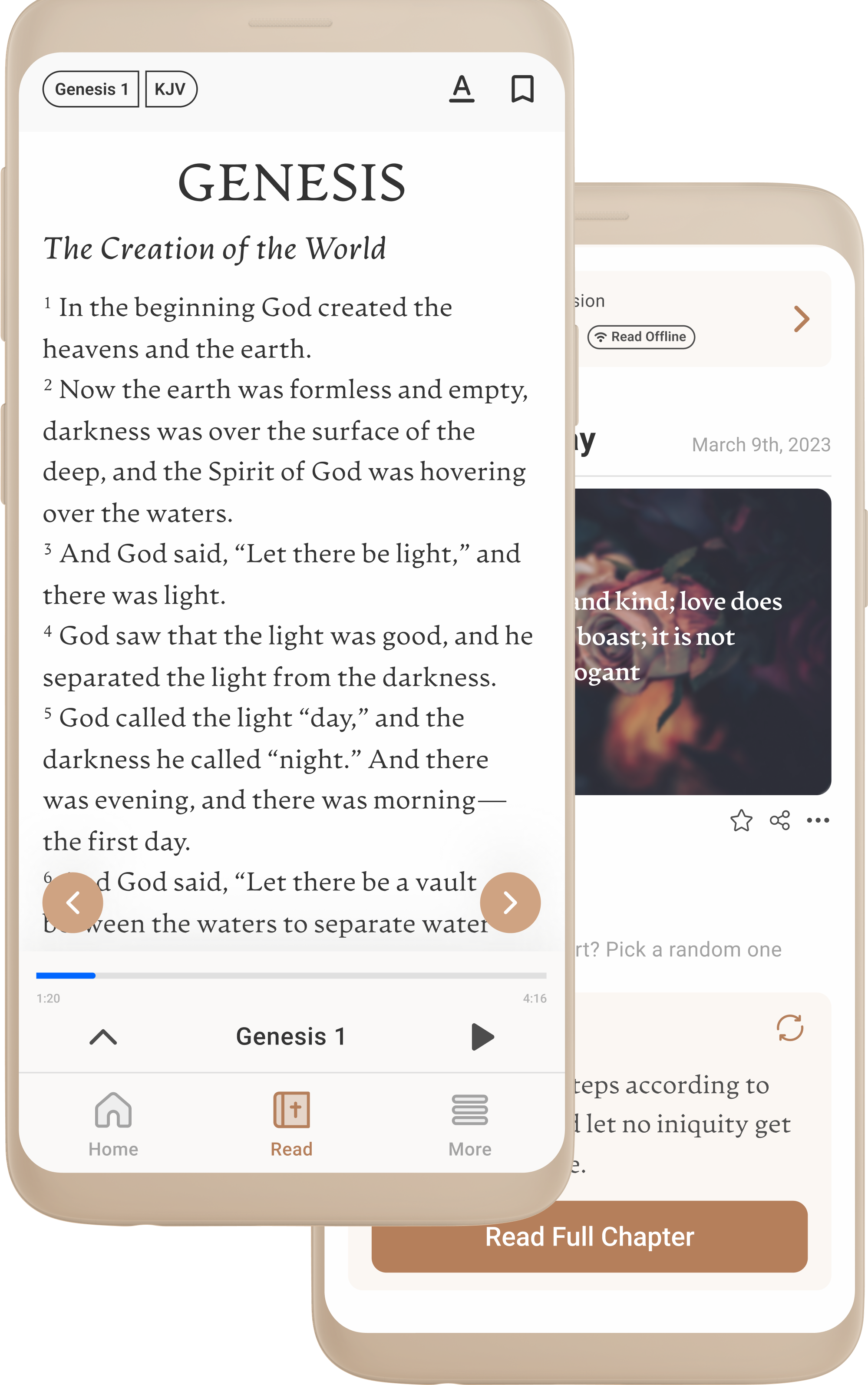 Bible Homescreen - Read Now